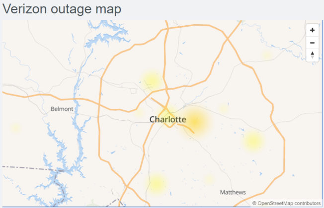 Verizon Outages Spreading Around Charlotte - EMS Urging Use of Non ...