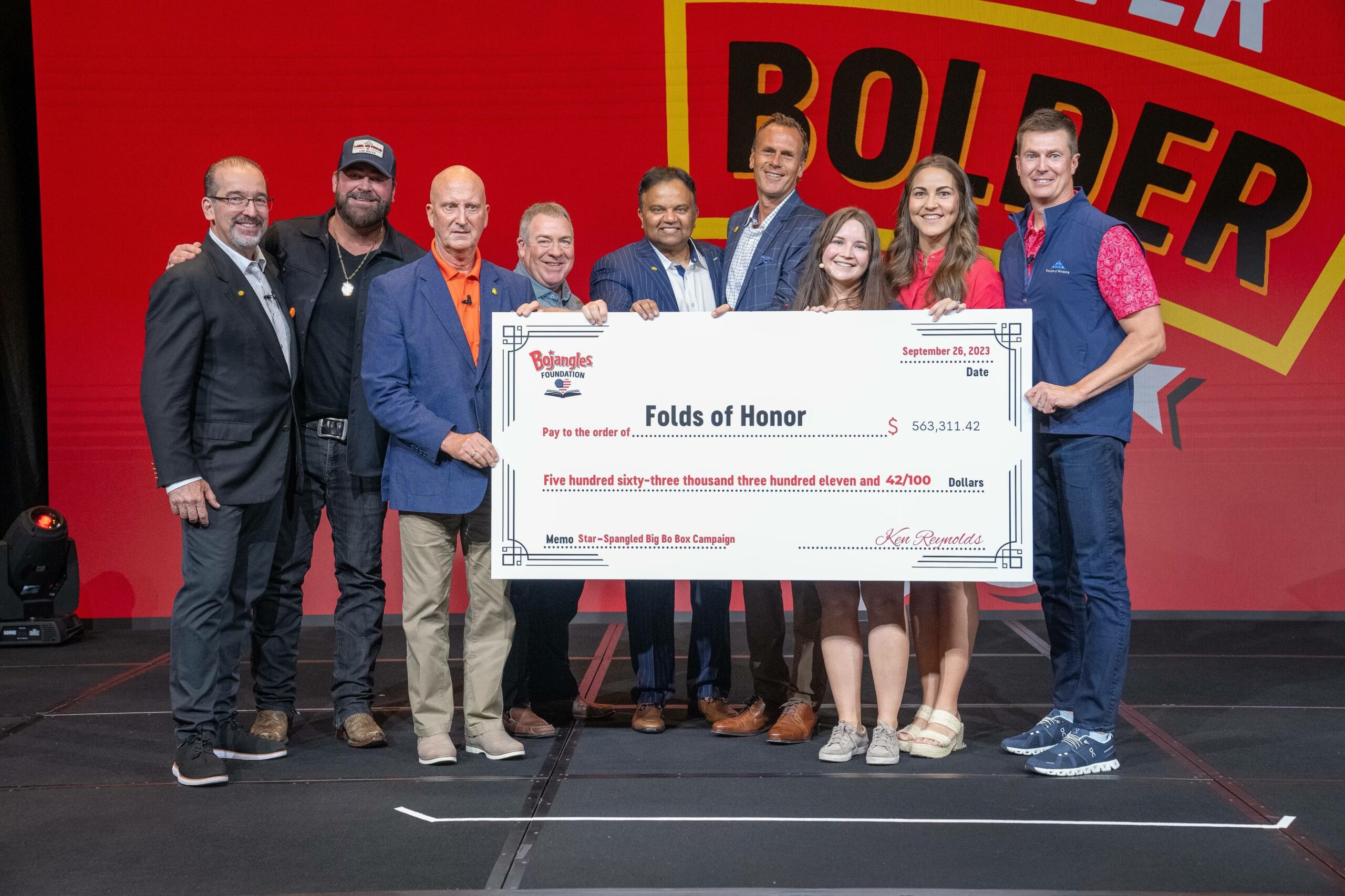 Bojangles Donates Over Half a Million Dollars to Folds of Honor ...