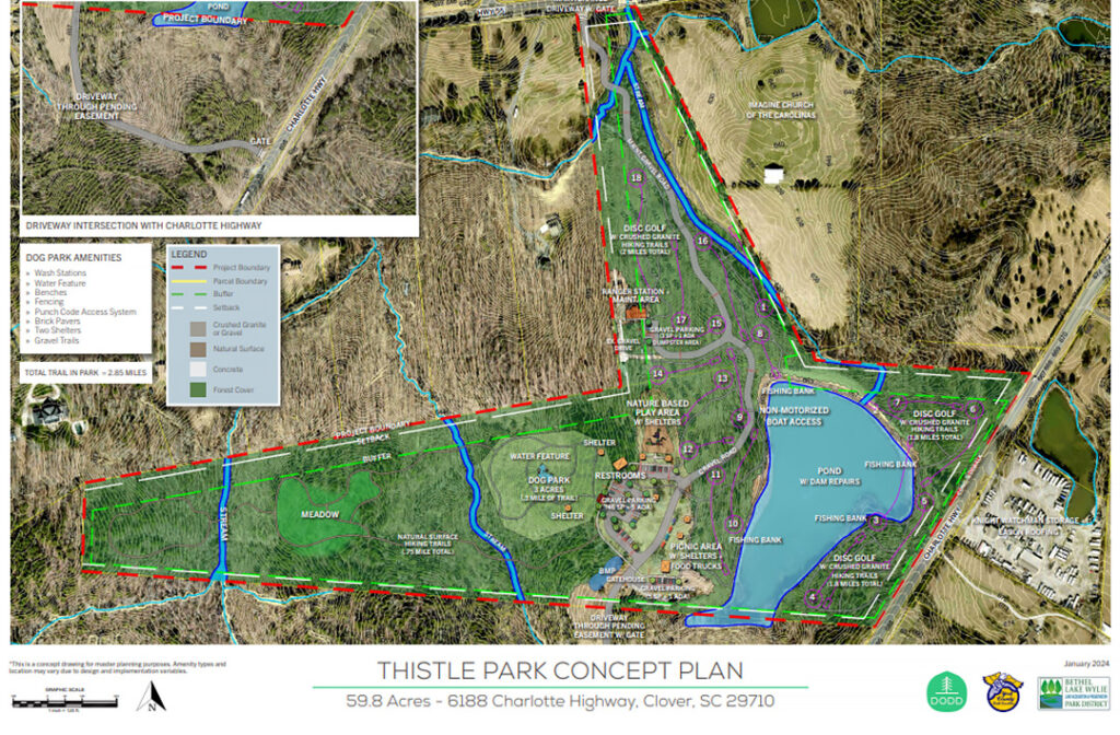 York County Unveils Plans for New 60-Acre Thistle Park in Lake Wylie