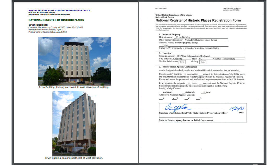 Charlotte's Ervin Building Saved From Demolition After Securing Spot on ...