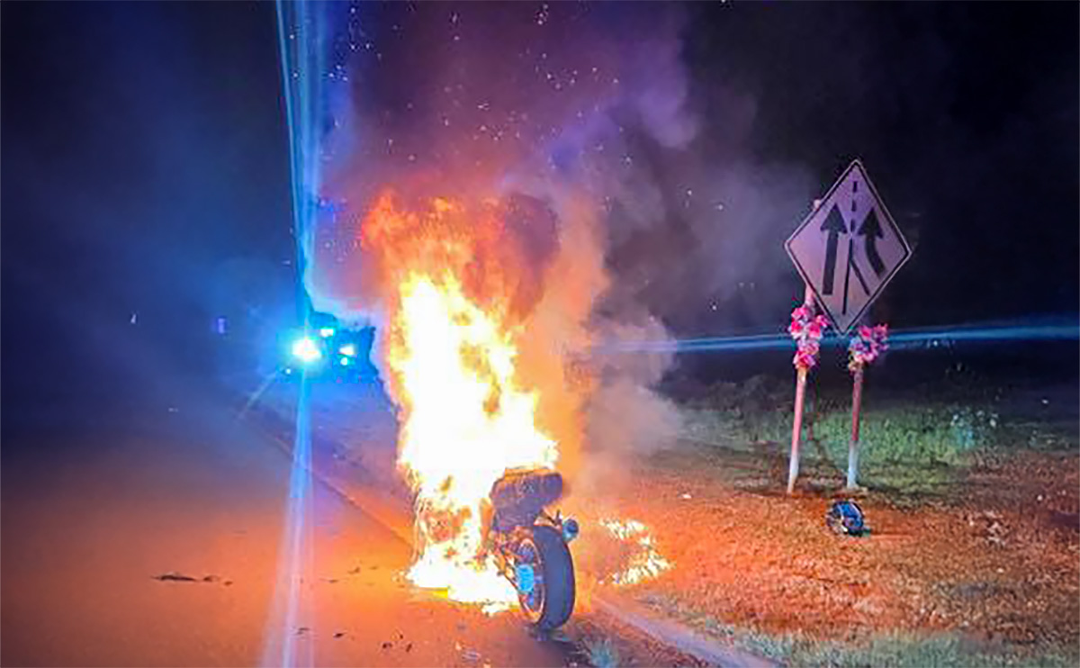 180 MPH NC High-Speed Chase Ends in Felony Arrest, Bike on Fire, and ...
