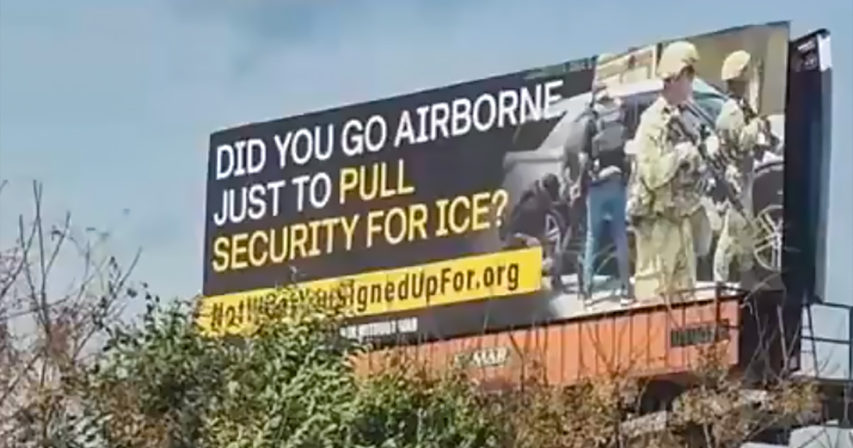 Controversial Billboards Installed Outside NC Military Bases With ...