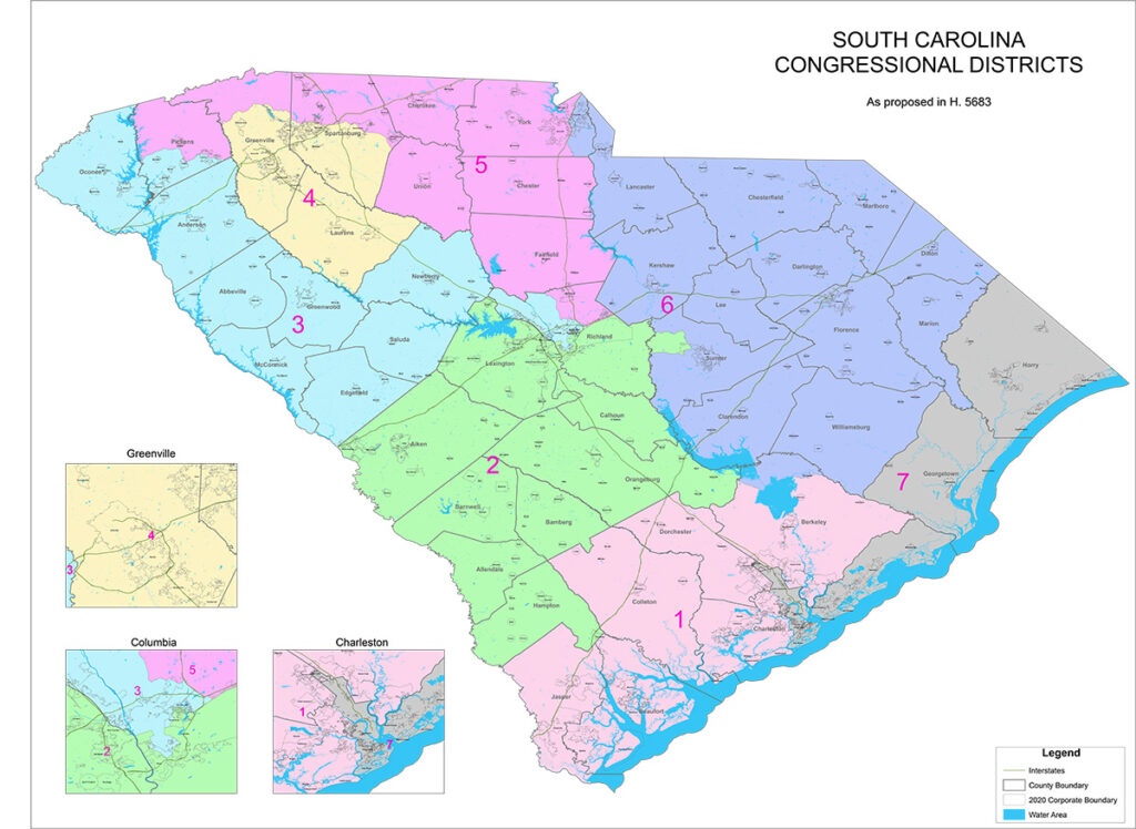 Fort Mill, Rock Hill Split in New SC Map That Could Flip All 7 ...