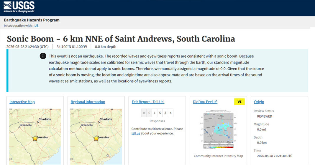 Another Sonic Boom w/ Force of 300 Tons of TNT Just One Day After South ...